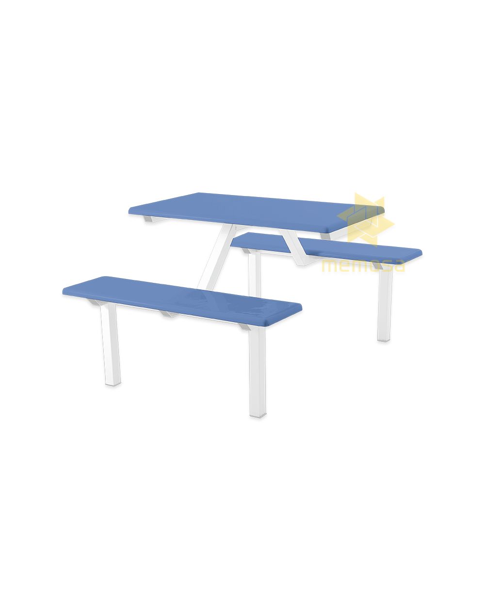 Mesa Fast Food de Fibra de Vidrio de 4 Plazas - Memosa Muebles