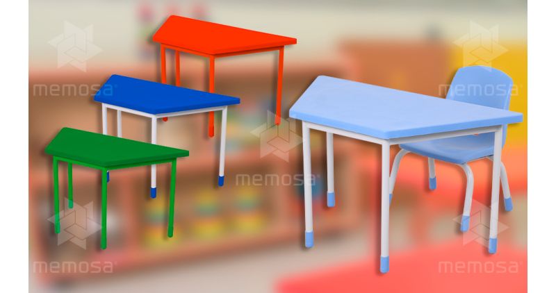 Mesa Trapezoidal Para El Aula